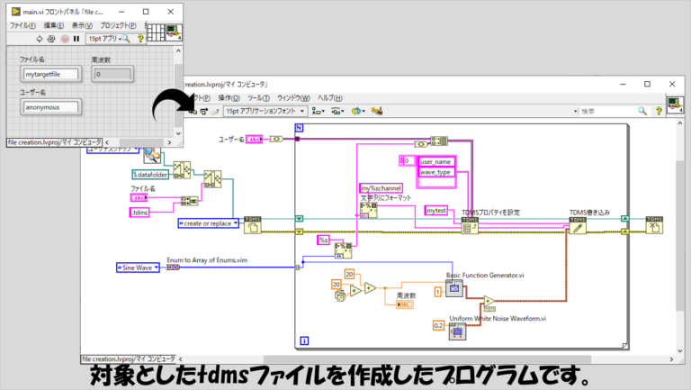 LabVIEWでtdms保存したファイルをPythonで解析する | マーブルルール